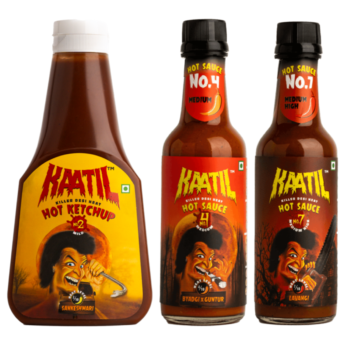 Serial Kaatil Combo - Pack of 3 - Mild, Medium, Medium-high