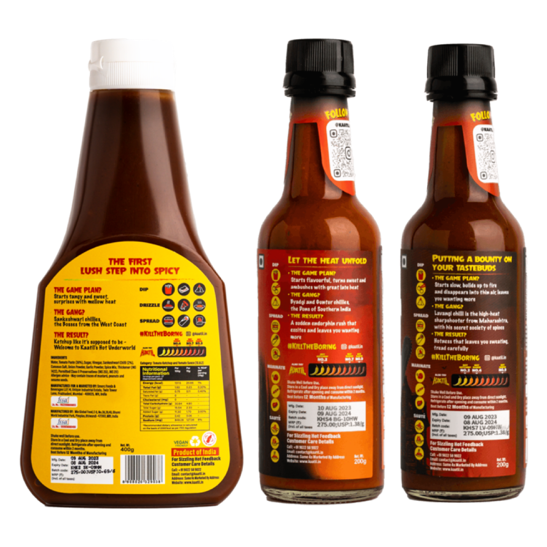 Serial Kaatil Combo - Pack of 3 - Mild, Medium, Medium-high