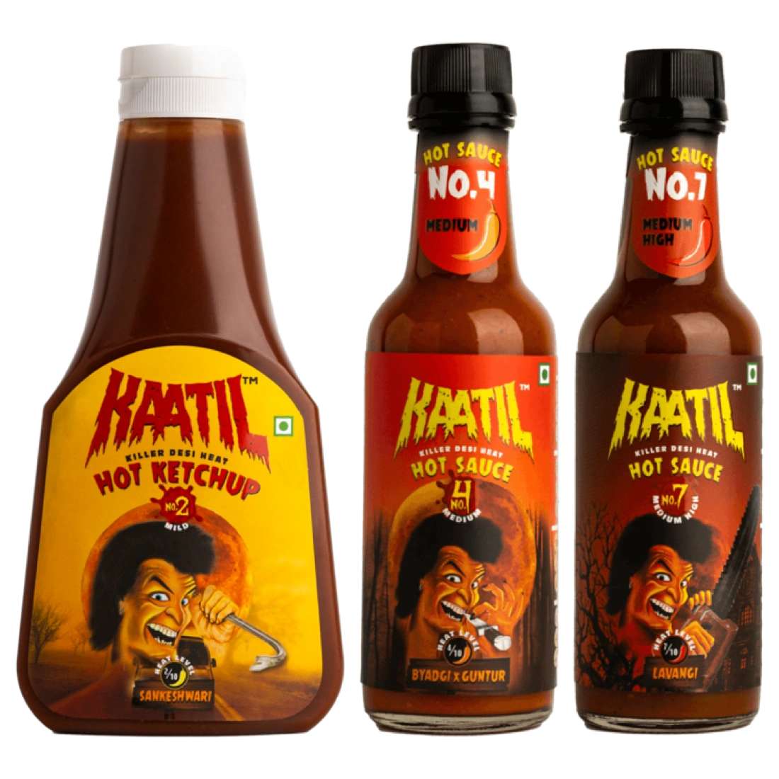 Serial Kaatil Combo - Pack of 3 - Mild, Medium, Medium-high